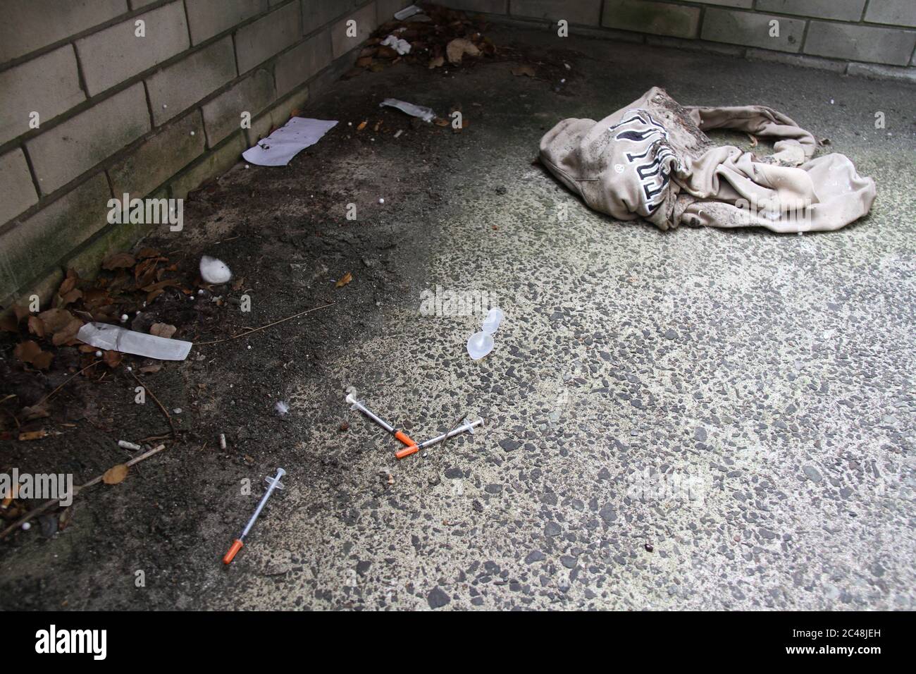 Evidence of drug use Stock Photo - Alamy