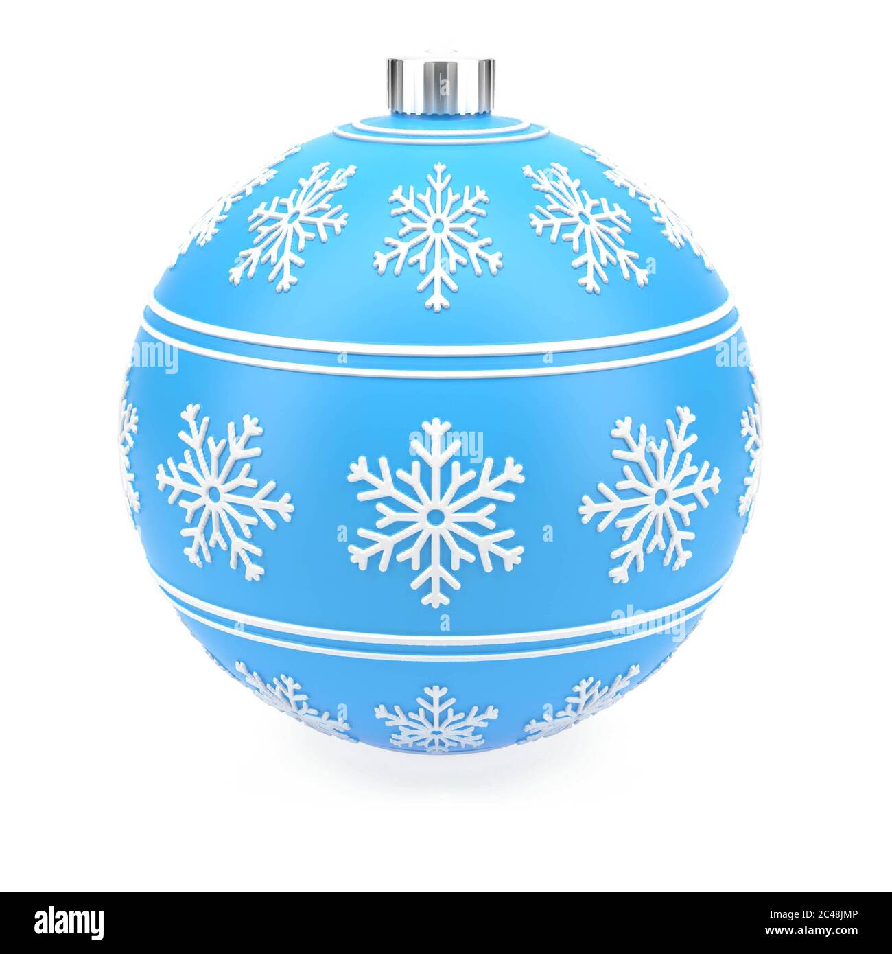 Christmas blue decoration ball Stock Photo - Alamy