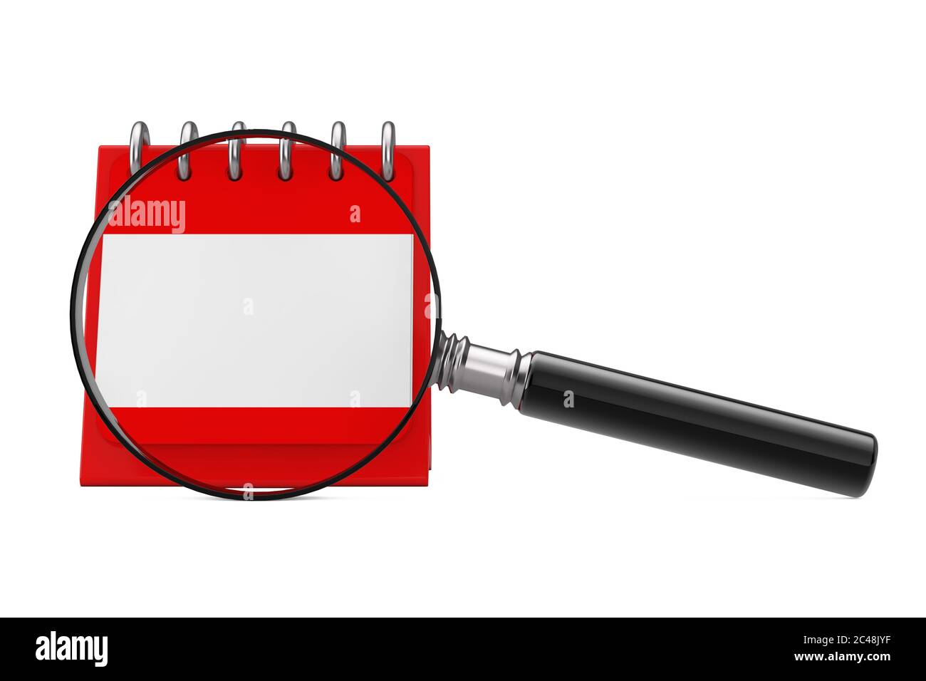 Red Desktop Calendar Icon Showing a Blank Pages for Your Design with ...