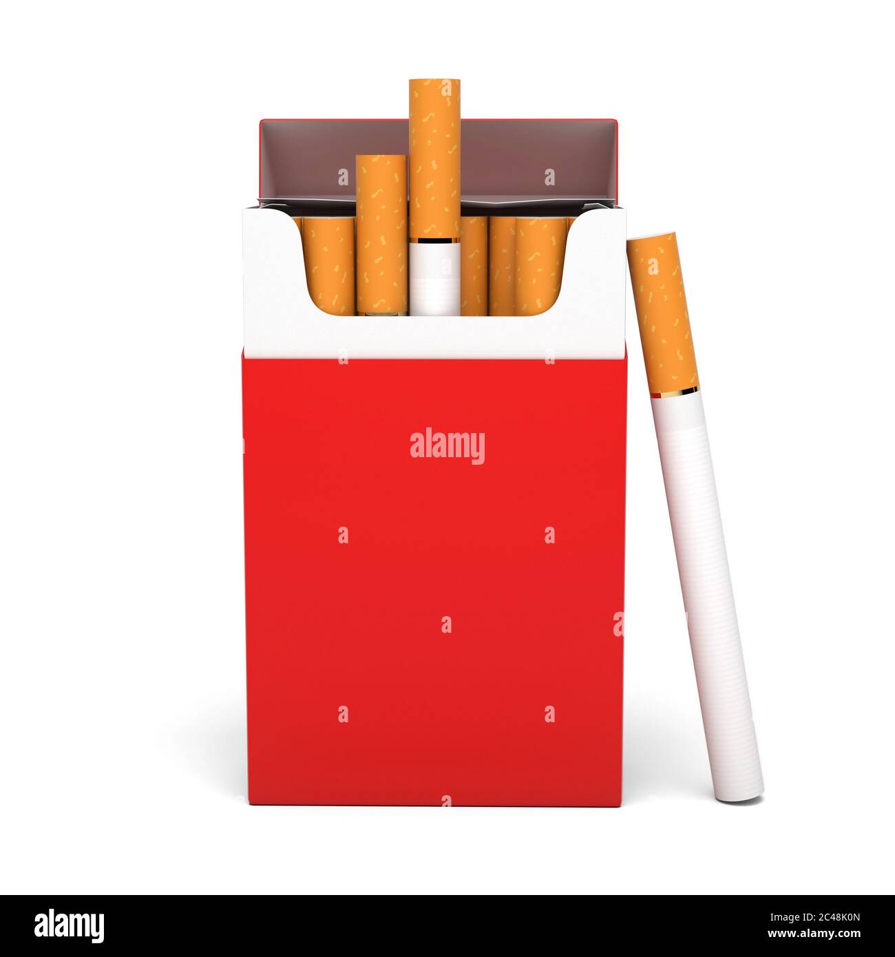 Open Cigarette Pack