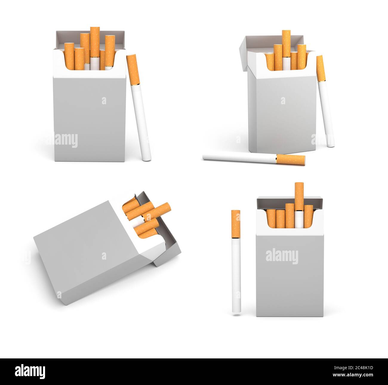 Cigarettes set Cut Out Stock Images & Pictures - Alamy