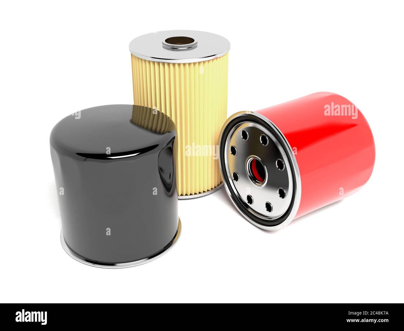 Oil filters. Car spare parts Stock Photo - Alamy