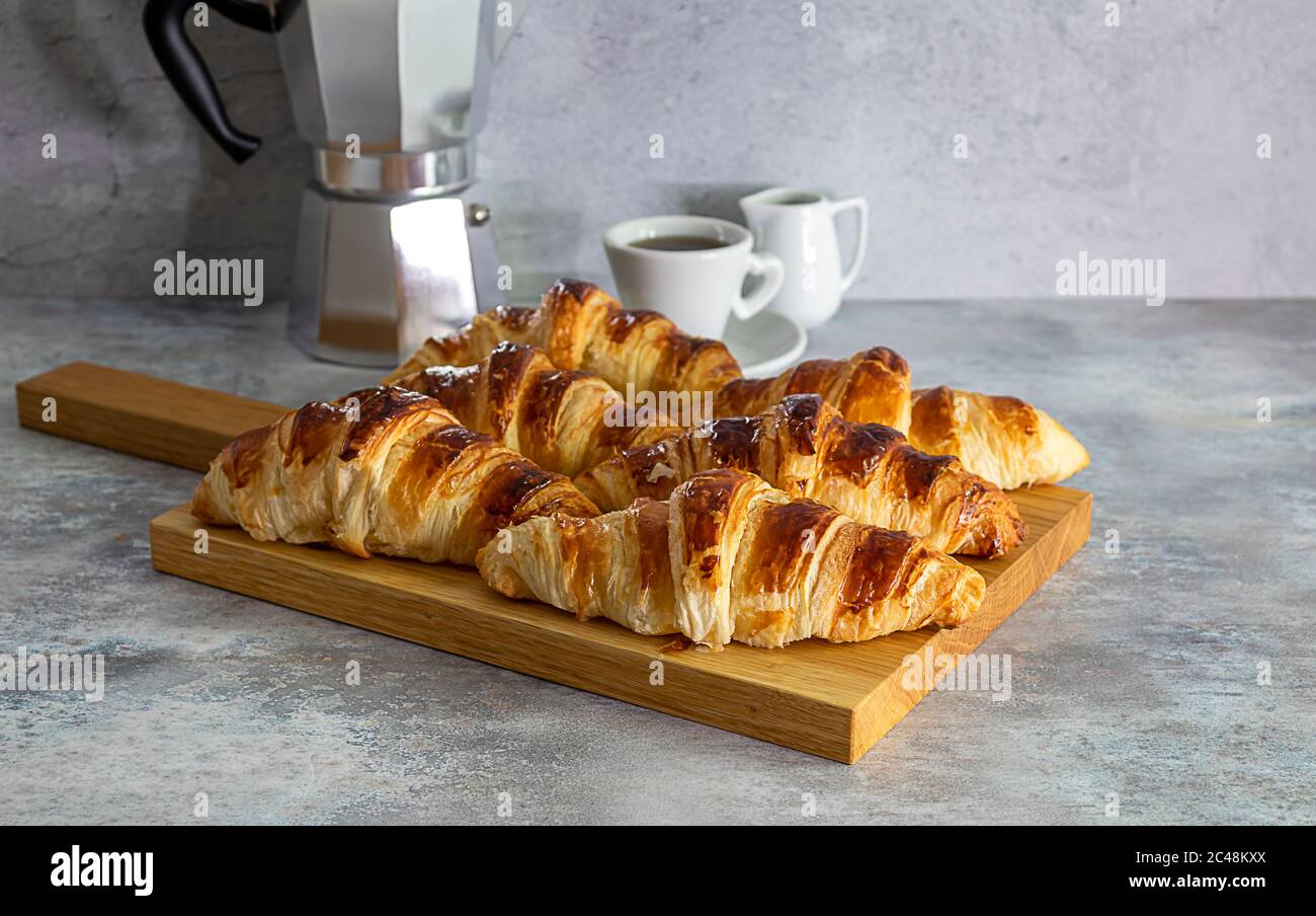 Fresh homemade french croissants hi-res stock photography and images ...