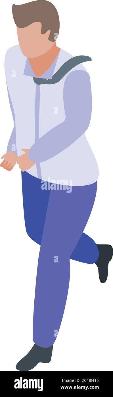 Running office manager icon, isometric style Stock Vector Image & Art ...