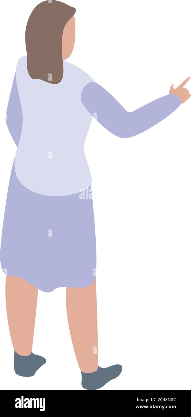 Woman office manager icon, isometric style Stock Vector Image & Art - Alamy