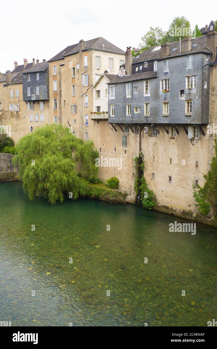 Old town of Oloron Sainte Marie in France Stock Photo - Alamy