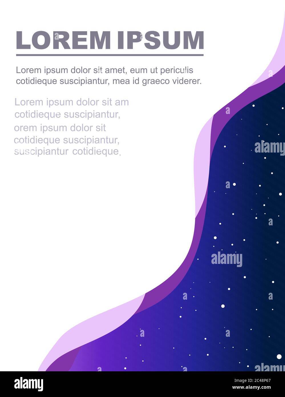 Advertising flyer design with text on white background and open space ...