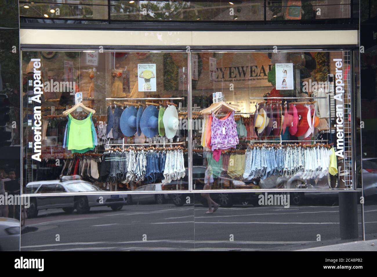 There were no mannequins or even any window display at this window of ...
