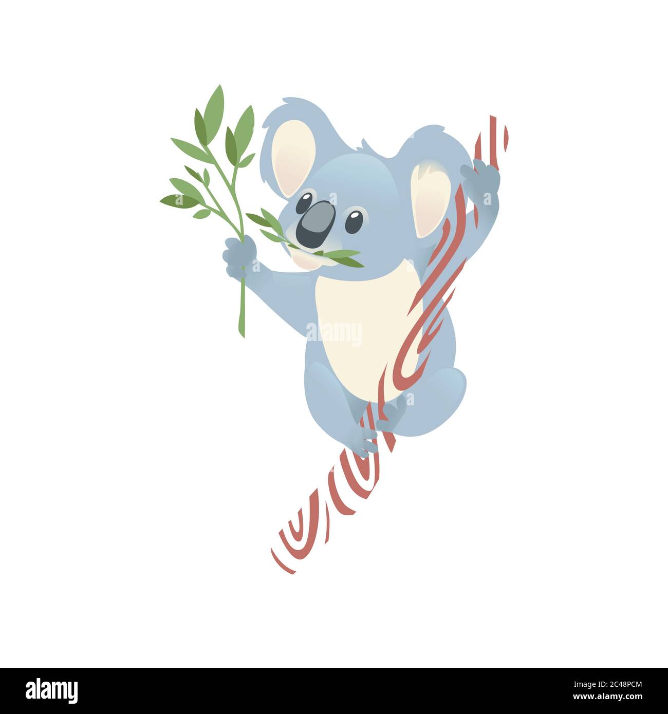 Koala Eating Cartoon