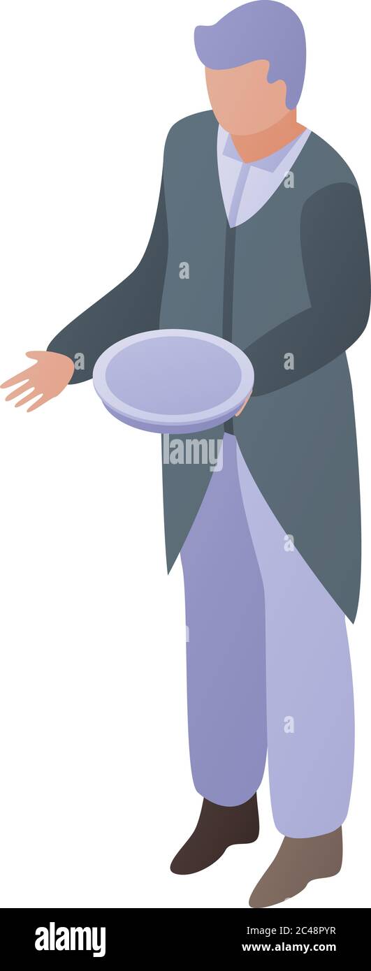 English butler, vintage Stock Vector Images - Alamy