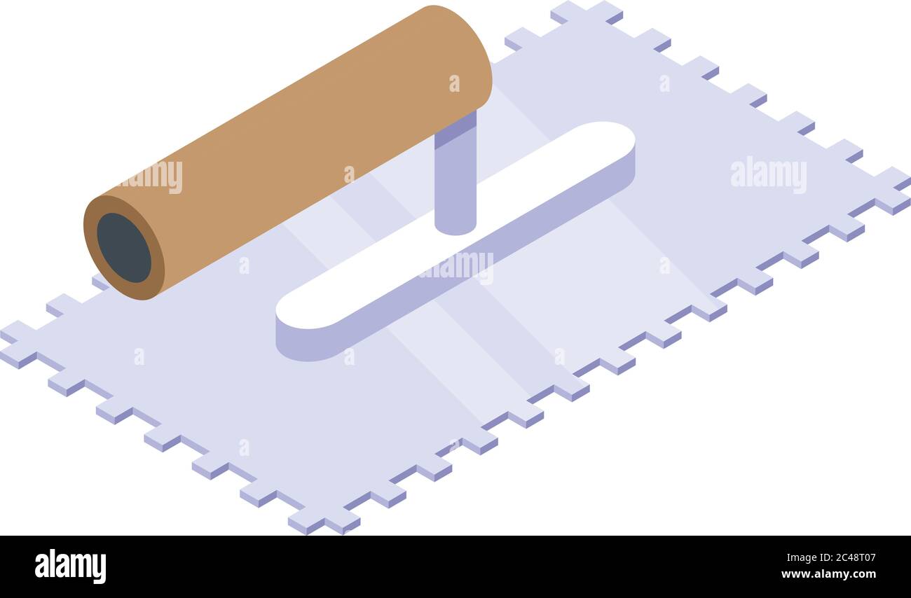 Putty knife equipment icon, isometric style Stock Vector Image & Art ...