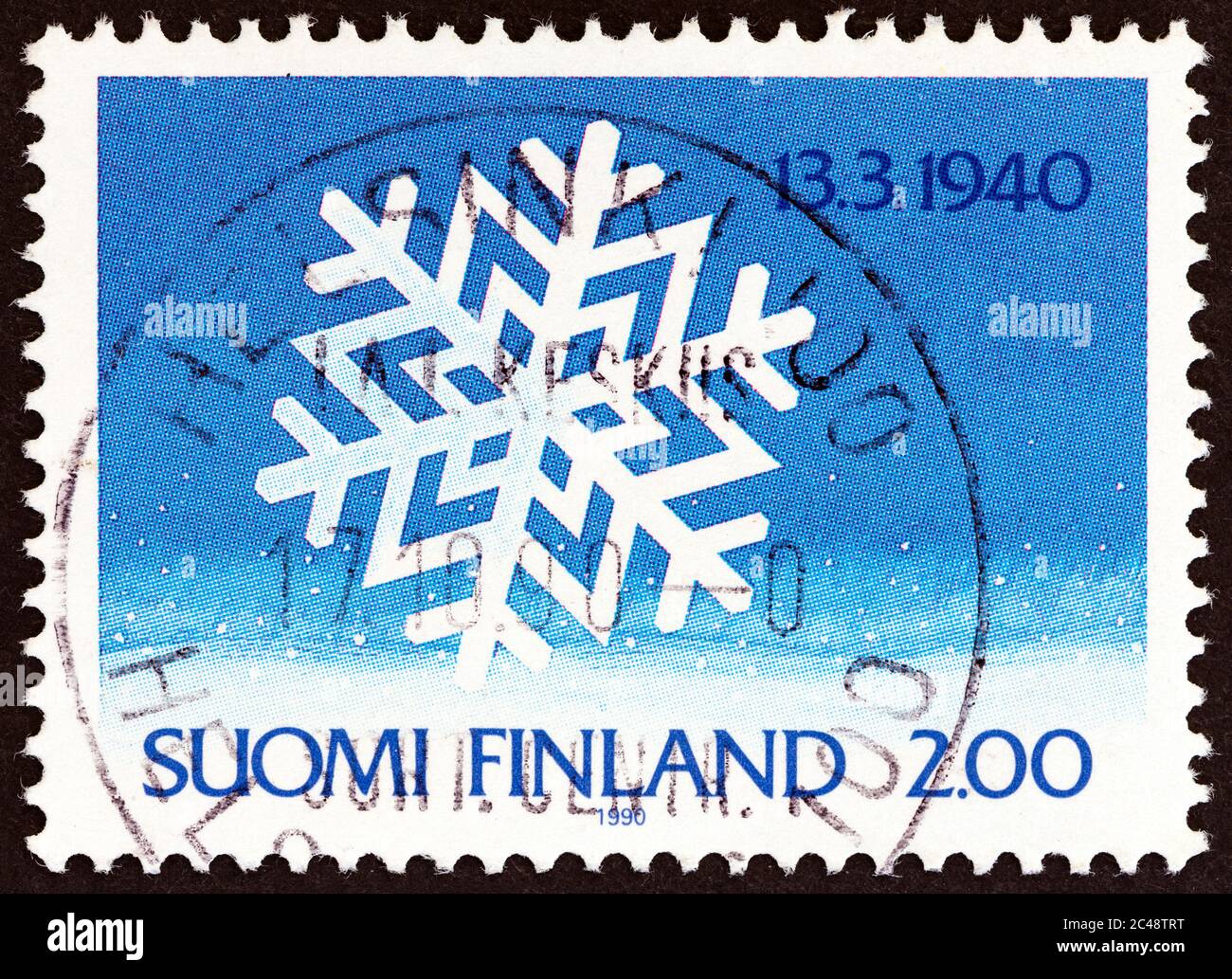 FINLAND - CIRCA 1990: A stamp printed in Finland from issued for the ...