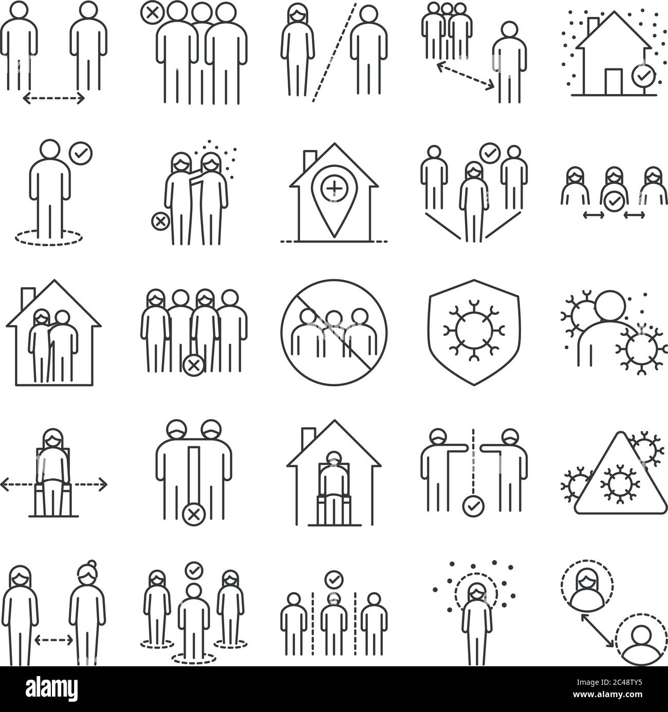 covid 19 coronavirus social distancing prevention, outbreak spreading ...