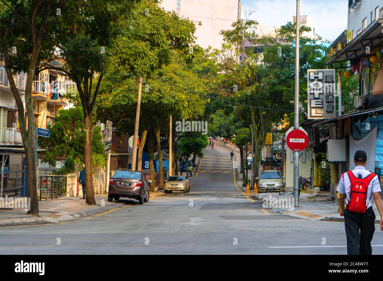 Streets of Kuala Lumpur. Modern Malaysia. Beautiful clean streets of a ...