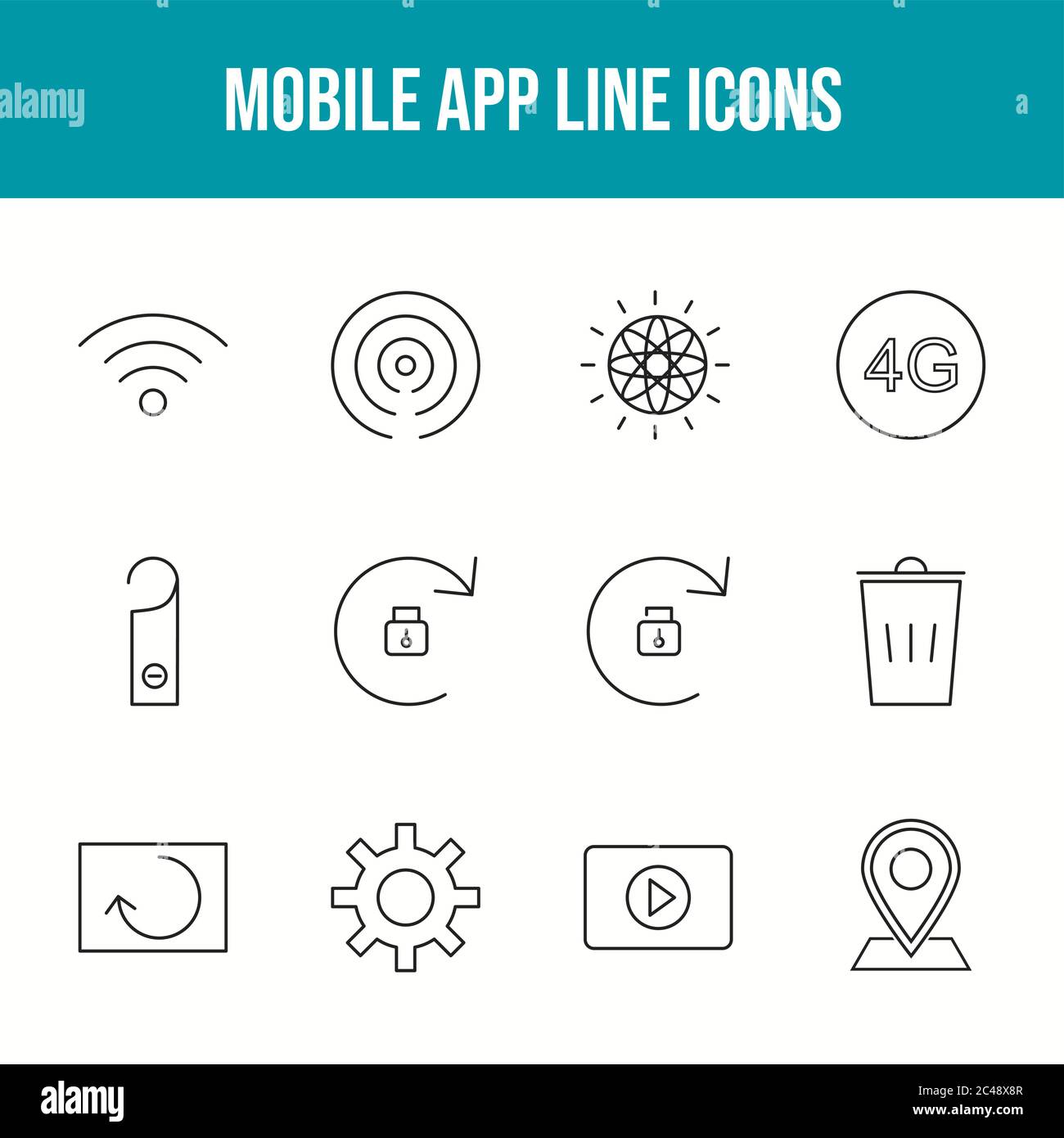 Unique portrait set Stock Vector Images - Alamy