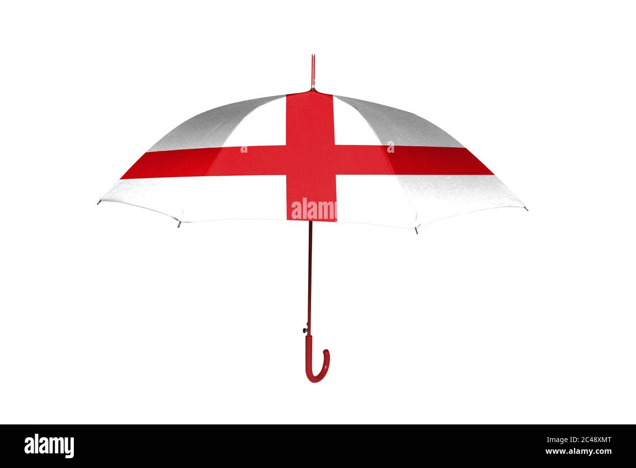 Umbrella with flag of England isolated on white background Stock Photo ...