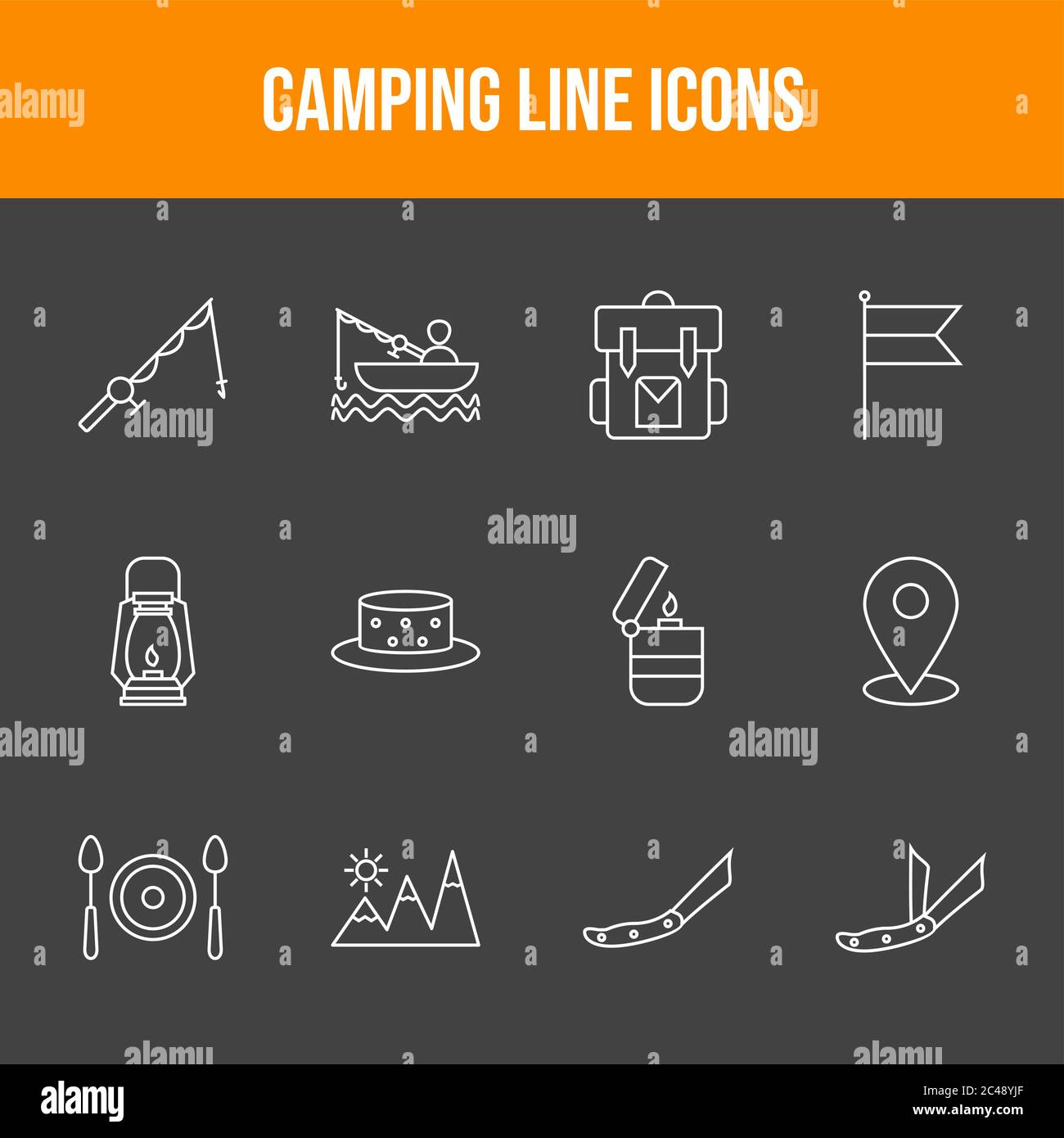 Ranger pocket knife Stock Vector Images - Alamy