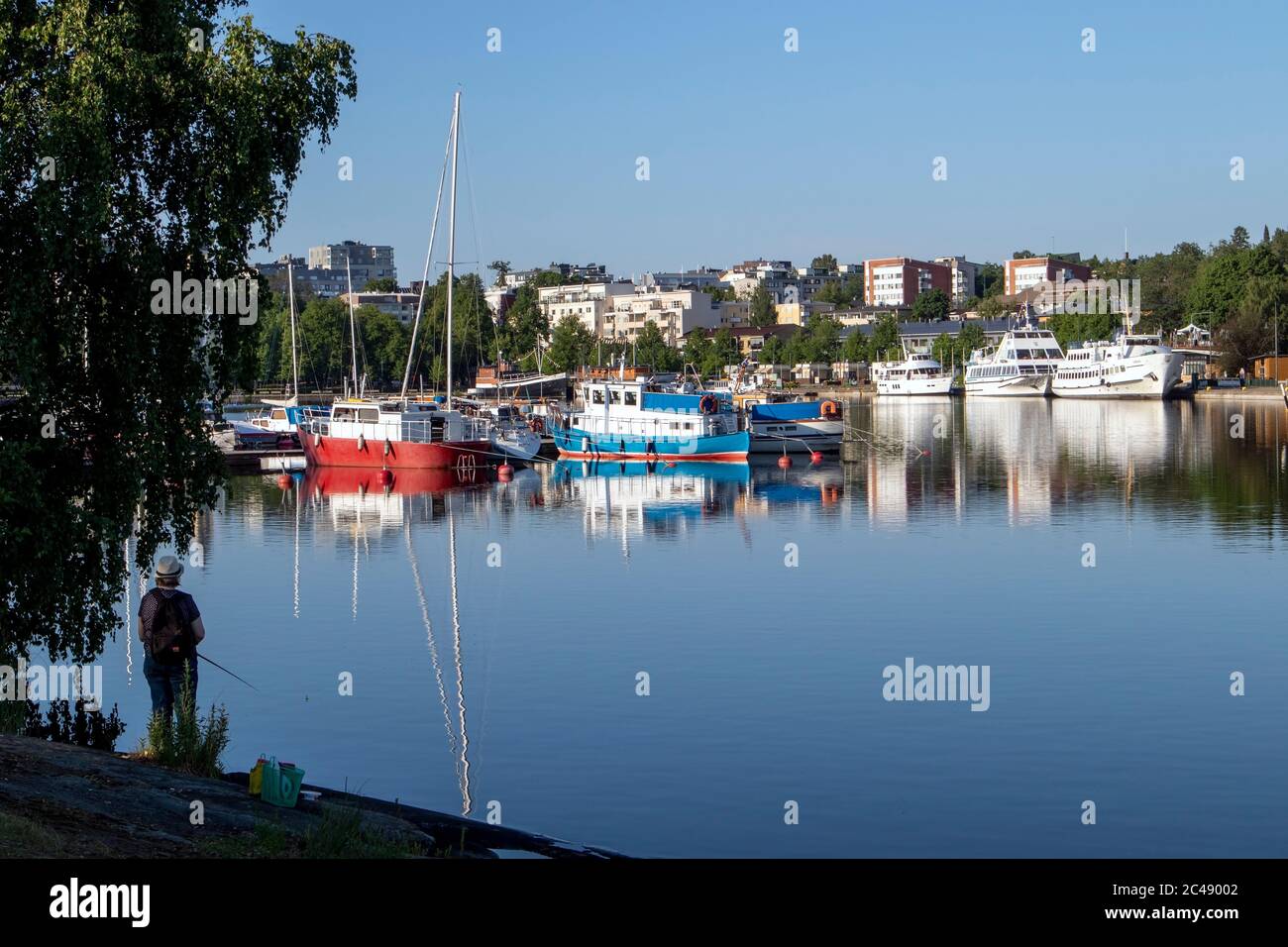 Harbour scene, Lappeenranta Finland Stock Photo - Alamy