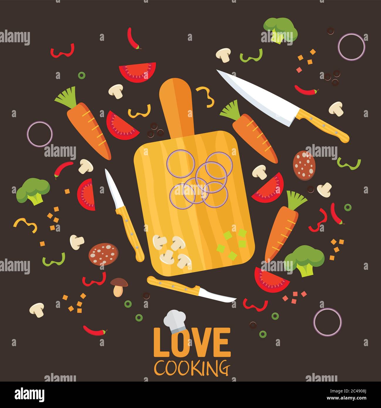 Cooking poster design. Vector illustration Stock Vector Image & Art - Alamy