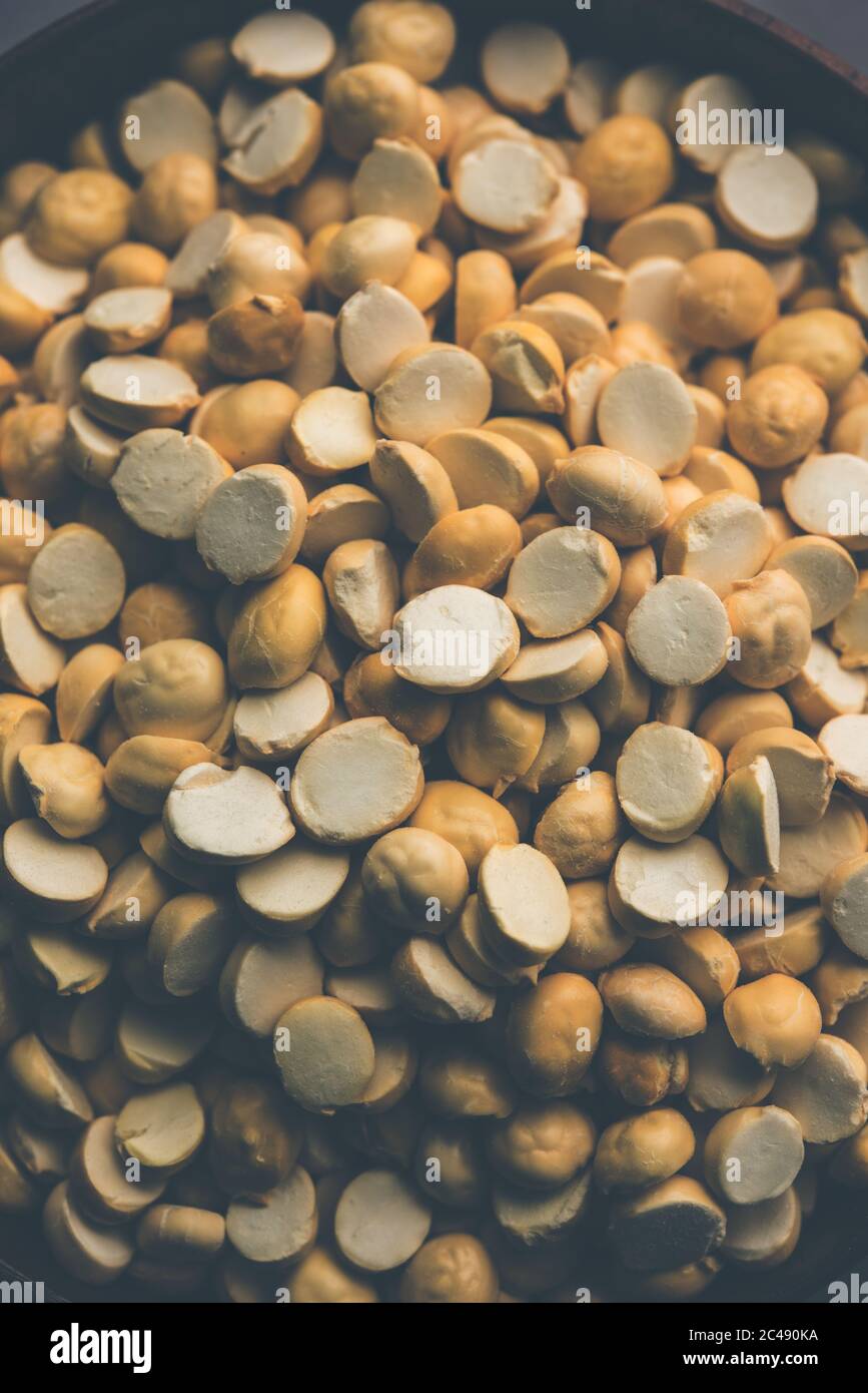 Roasted Split Chickpea Daliya / Dalia or Chana Dal is a popular healthy ...