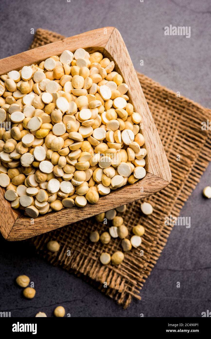 Roasted Split Chickpea Daliya / Dalia or Chana Dal is a popular healthy ...