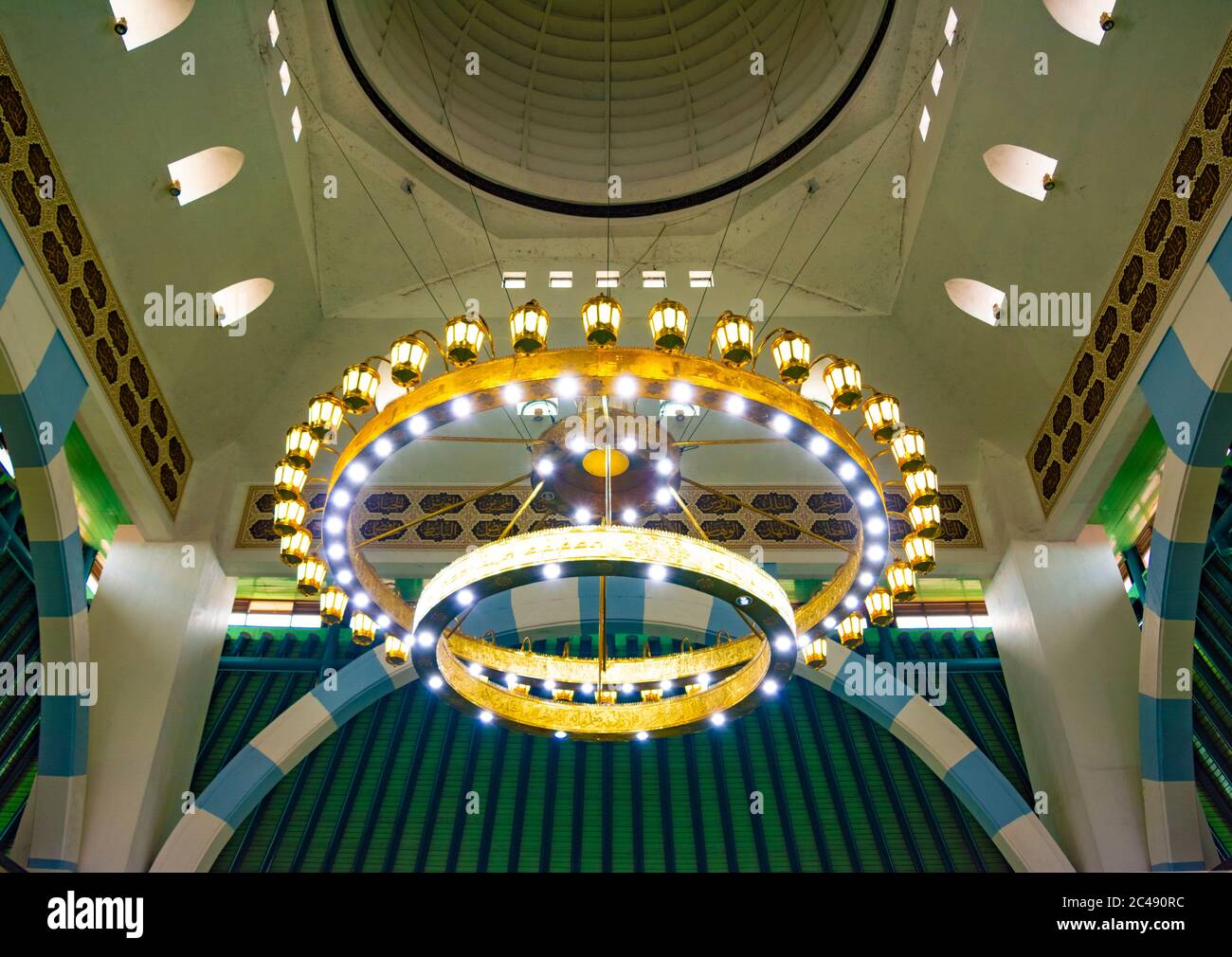 Semarang, Indonesia - CIRCA Nov 2019: Interior of The Great Mosque of ...