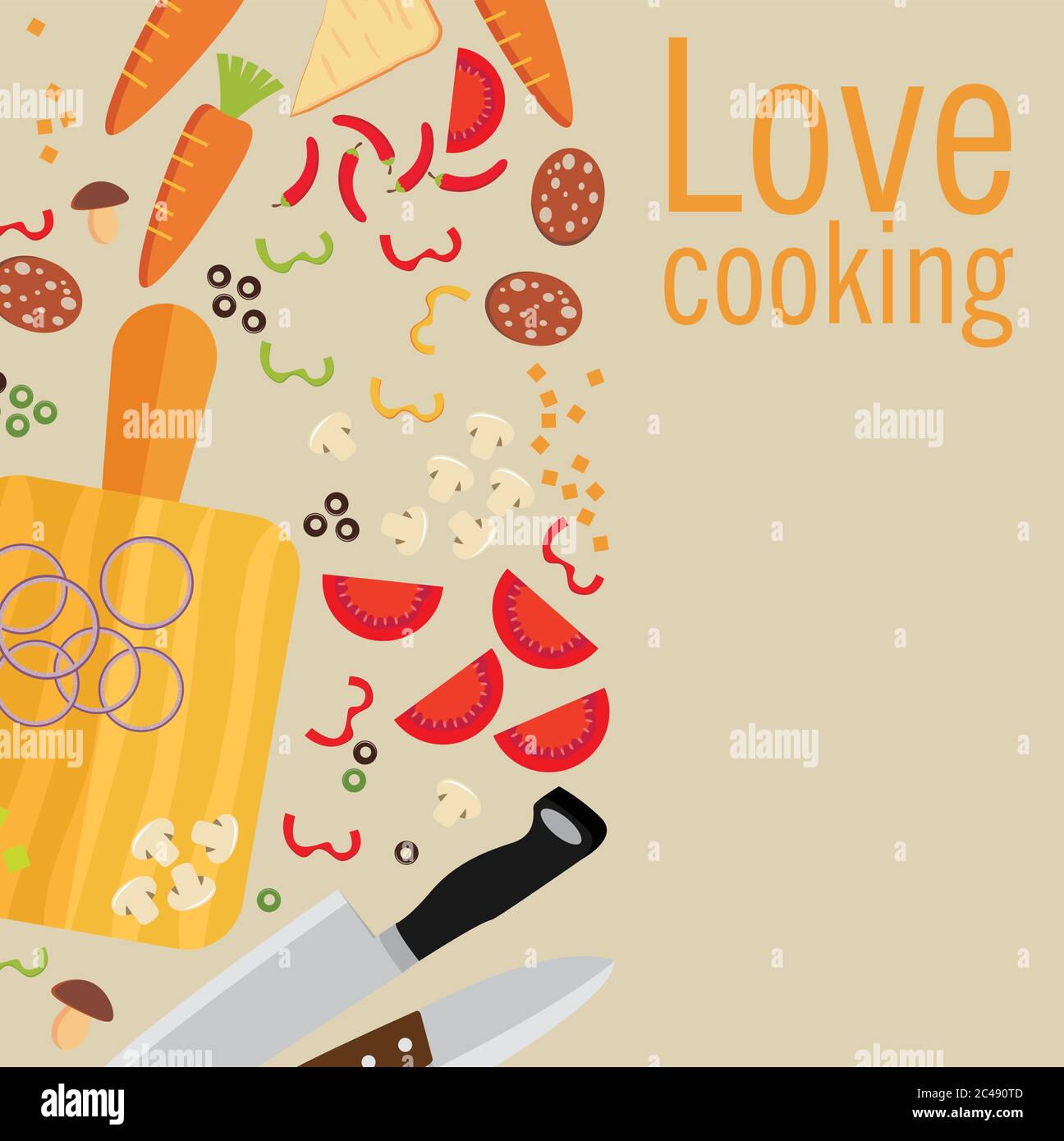 Cooking poster design. Vector illustration Stock Vector Image & Art - Alamy