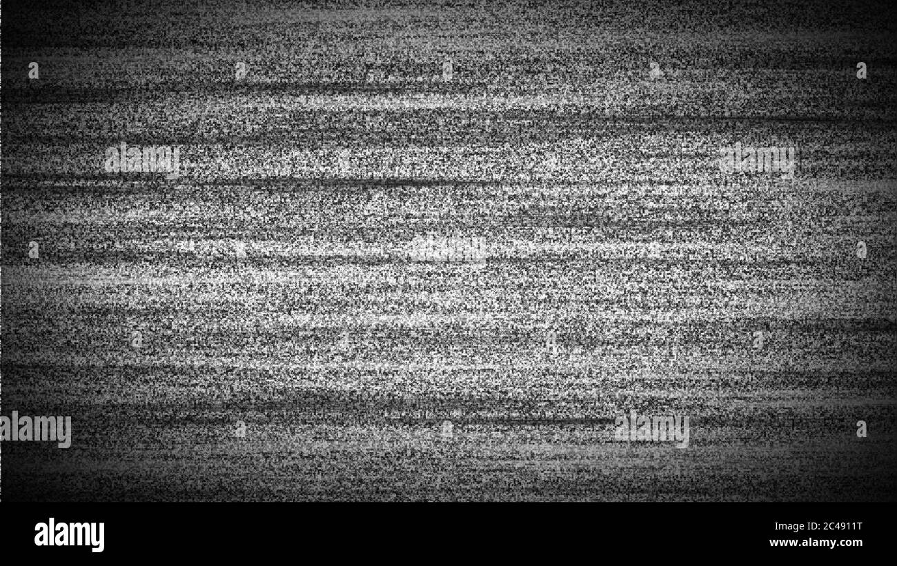 TV screen noise - black and white - television interference Stock Photo ...