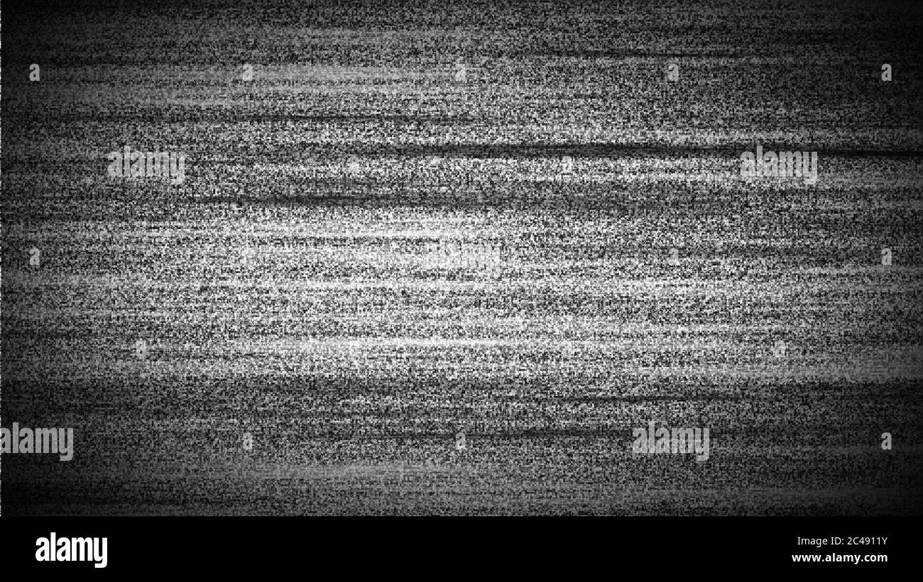 TV screen noise - black and white - television interference Stock Photo ...