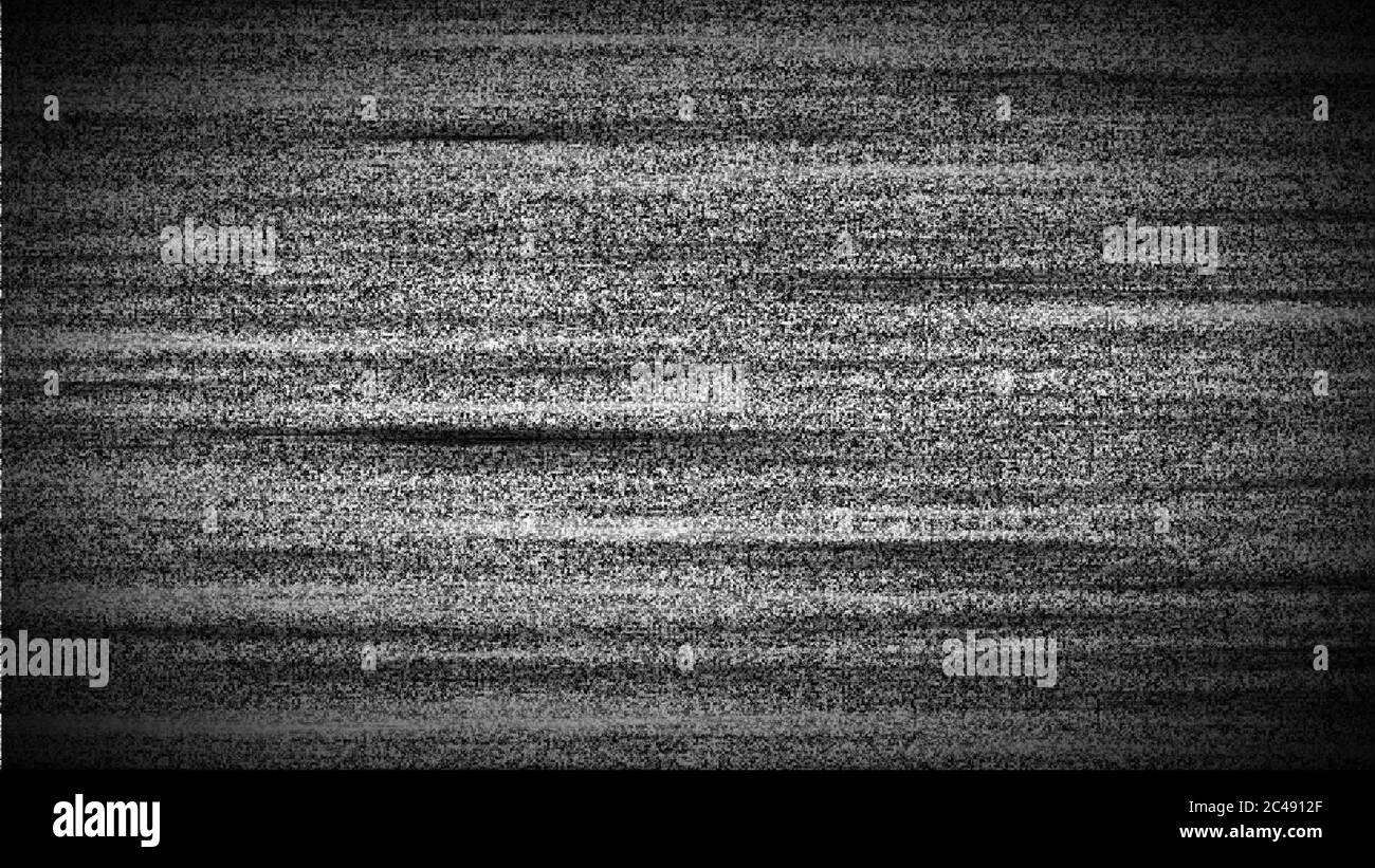 TV screen noise - black and white - television interference Stock Photo ...