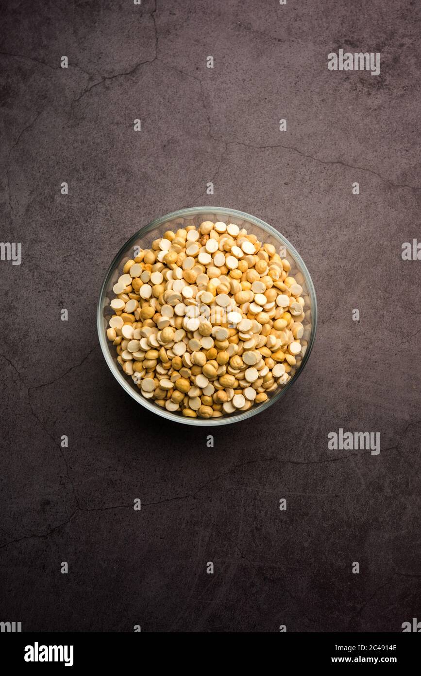 Roasted Split Chickpea Daliya / Dalia or Chana Dal is a popular healthy ...