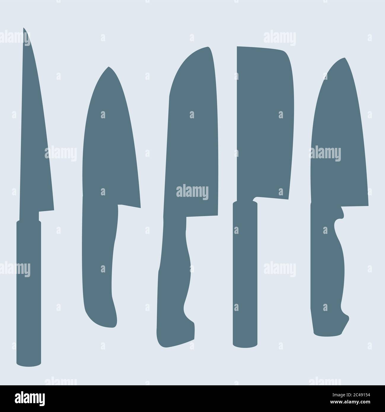 A set of knives Stock Vector Image & Art - Alamy