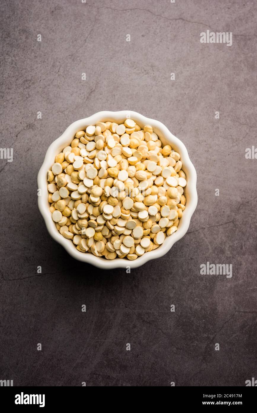 Roasted Split Chickpea Daliya / Dalia or Chana Dal is a popular healthy ...