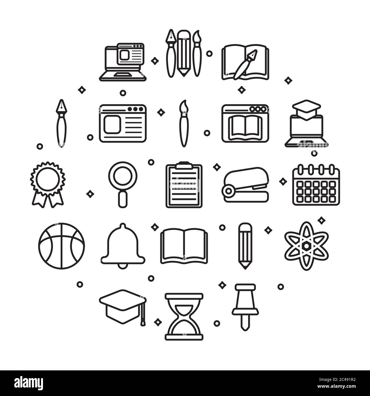 icon set design, Eduaction school university class lesson knowledge ...