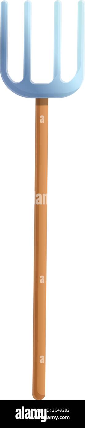 Farm fork icon. Cartoon of farm fork vector icon for web design ...