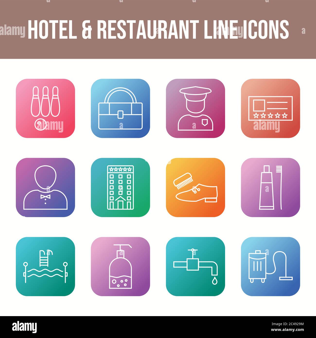 Restaurant 12 Stock Vector Images - Alamy