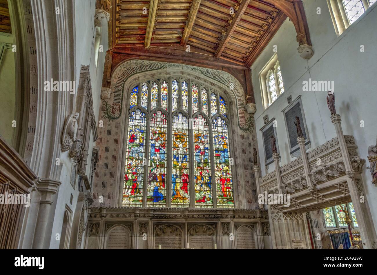 Interior of the church of St Mary The Virgin, Ewelme, Oxfordshire ...