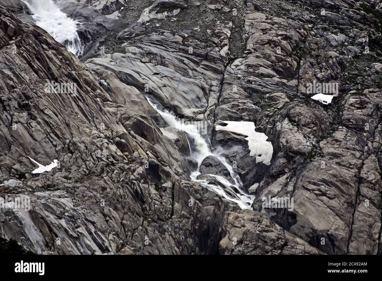 Mesmerizing scenery of the rocks covered in ice Stock Photo - Alamy