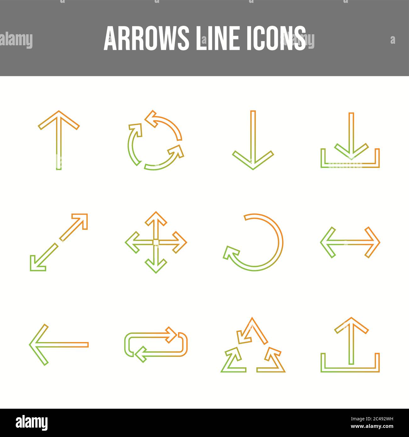 Arrows Beautiful Vector Icons Set Stock Vector Image & Art - Alamy