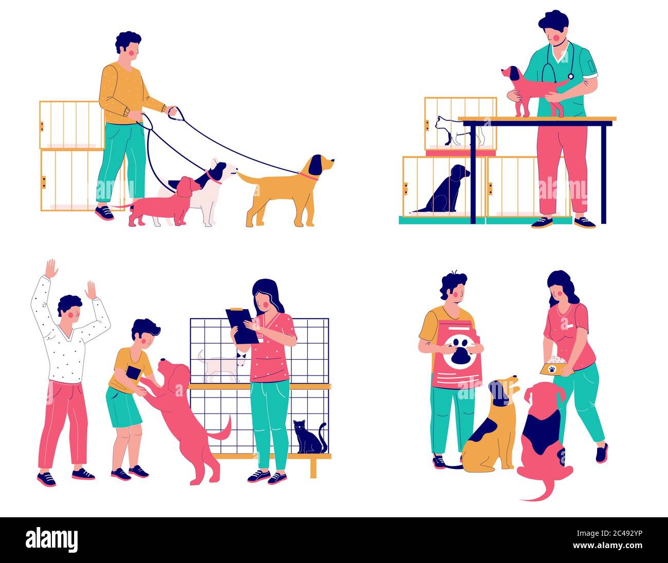 Pet care set, vector flat isolated illustration Stock Vector Image ... Pet care set, vector flat isolated illustration Stock Vector Image ...
