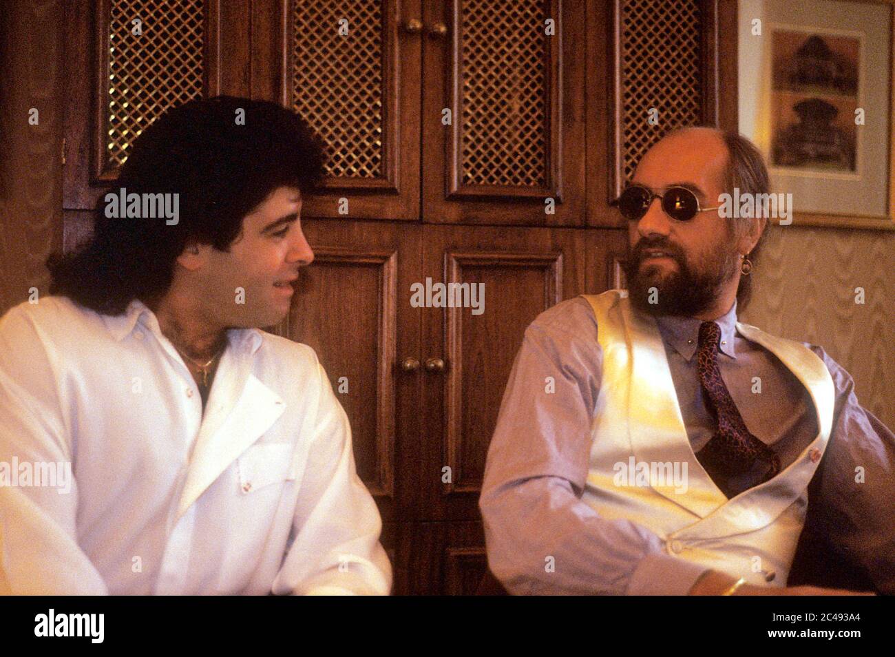 Rick Vito and Mick Fleetwood from Fleetwood Mac during an interview in ...