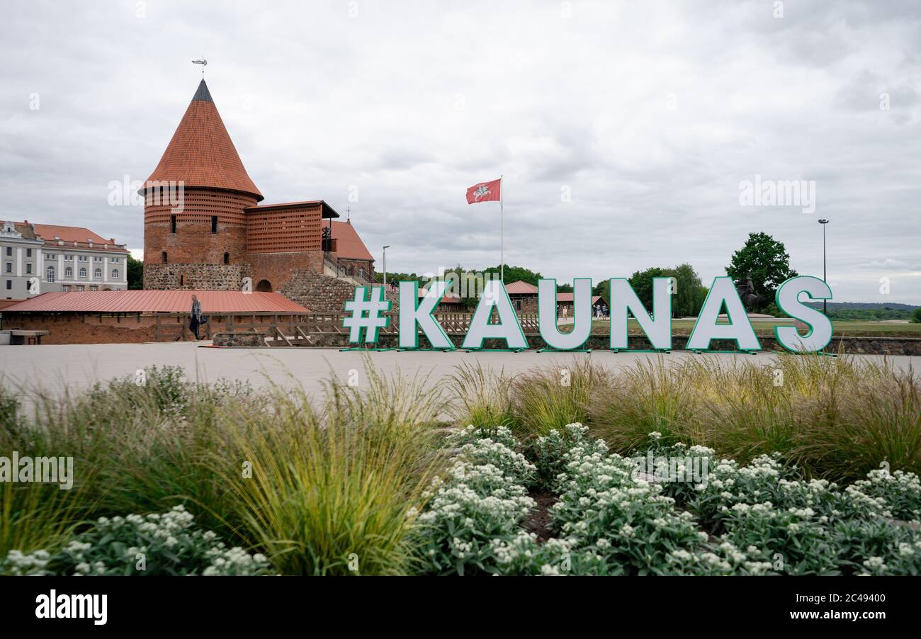 Kaunas, Lithuania – May 29, 2019: View of Kaunas old town. Vilnius ...