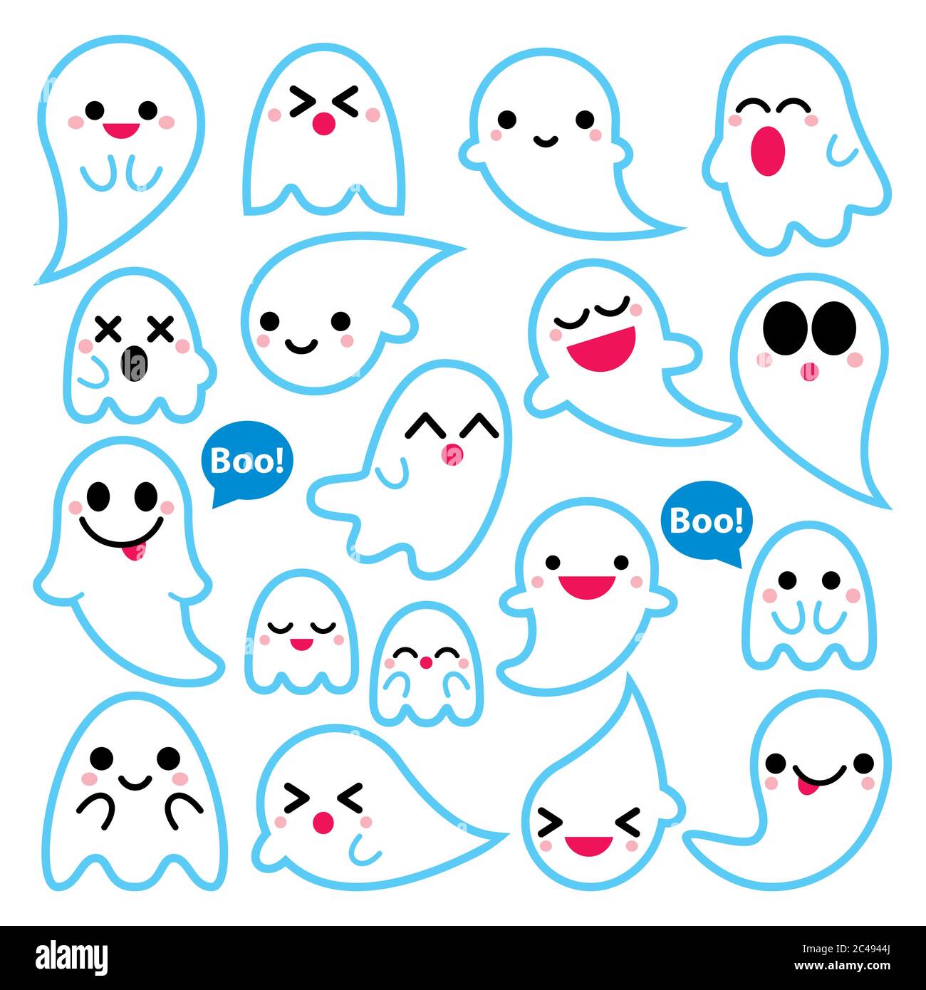 Ghost smile Stock Vector Images - Alamy