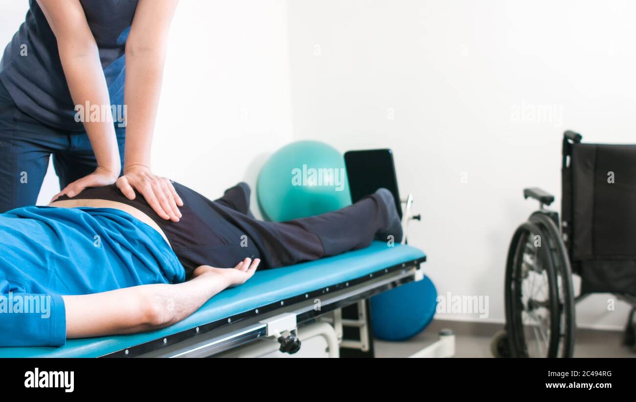 Man using wheelchair exercising hi-res stock photography and images - Alamy