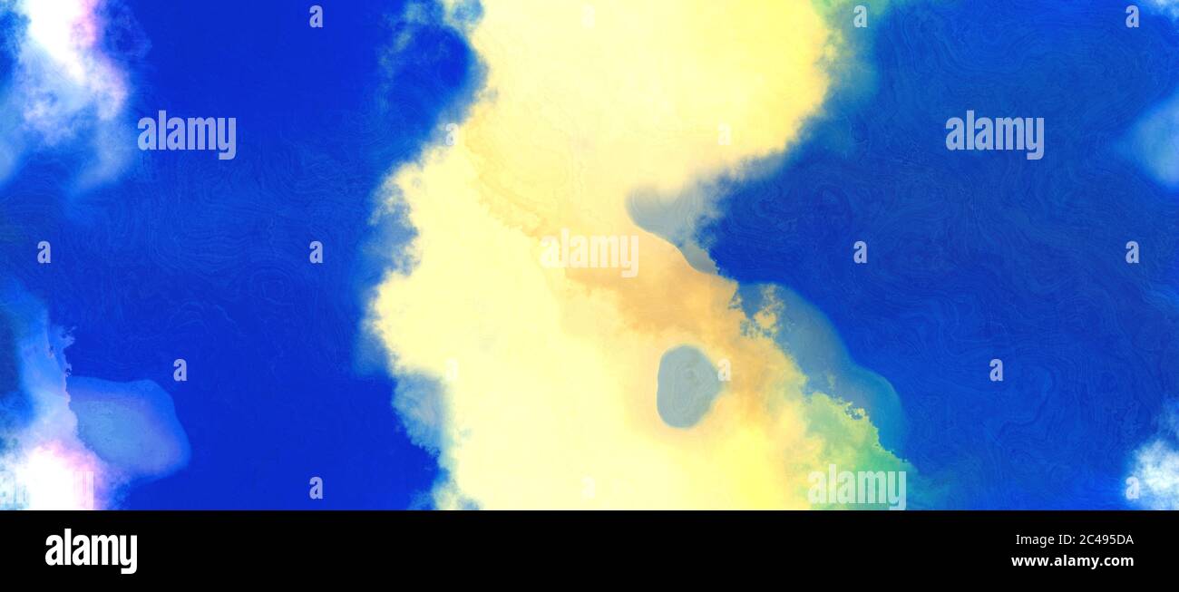 abstract watercolor background with watercolor paint with strong blue ...