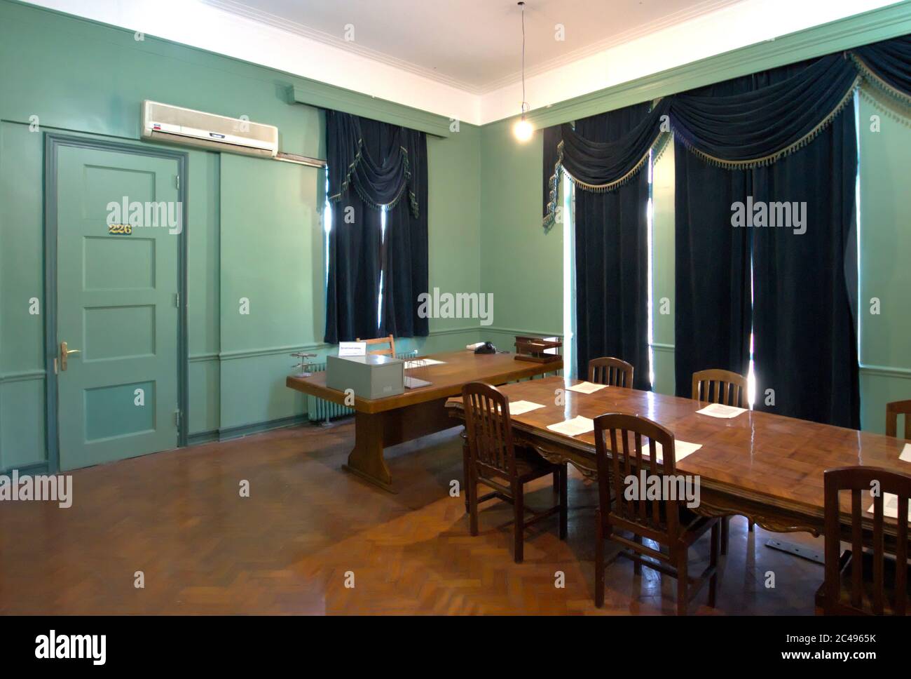 Diplomatic office inside former US embassy in Tehran, Iran Stock Photo ...