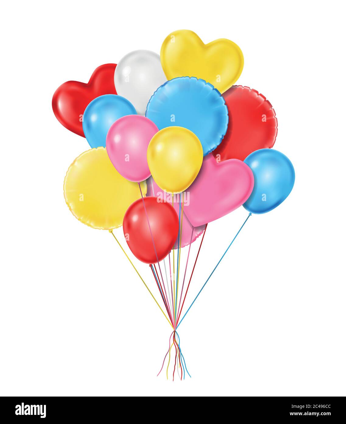 Glossy green flying helium Cut Out Stock Images & Pictures - Alamy
