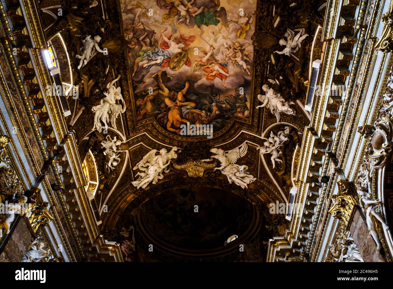 Interior painted ceiling christ church hi-res stock photography and ...