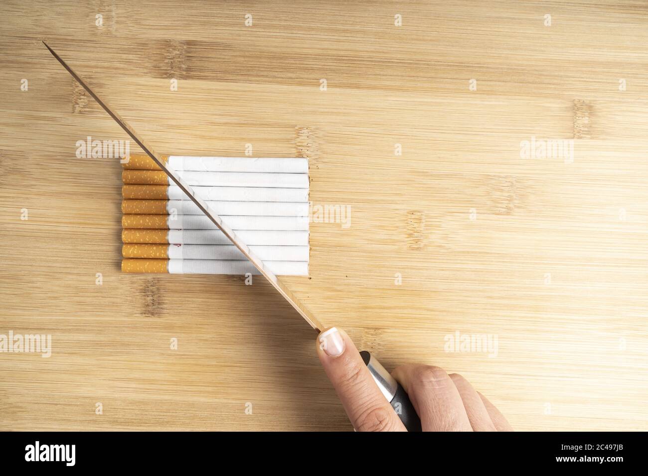 Top view of a knife Stock Photo - Alamy
