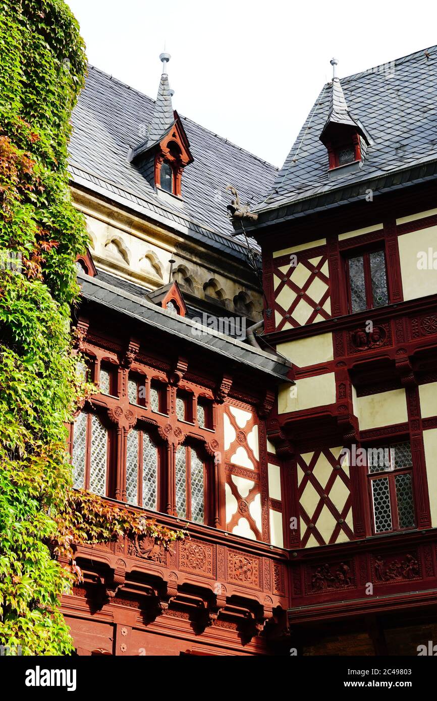 Colorful building with traditional architecture on a sunny day Stock ...